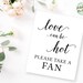 Wedding Program Fan Sign, Take A Fan Sign, Wedding Fan Sign, Take A Fan ...