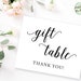 Wedding Gift Table Sign Gift Table Sign Wedding Gifts Sign - Etsy