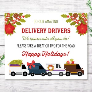 Snack Station Sign, Delivery Driver Thank You, Delivery Driver ...