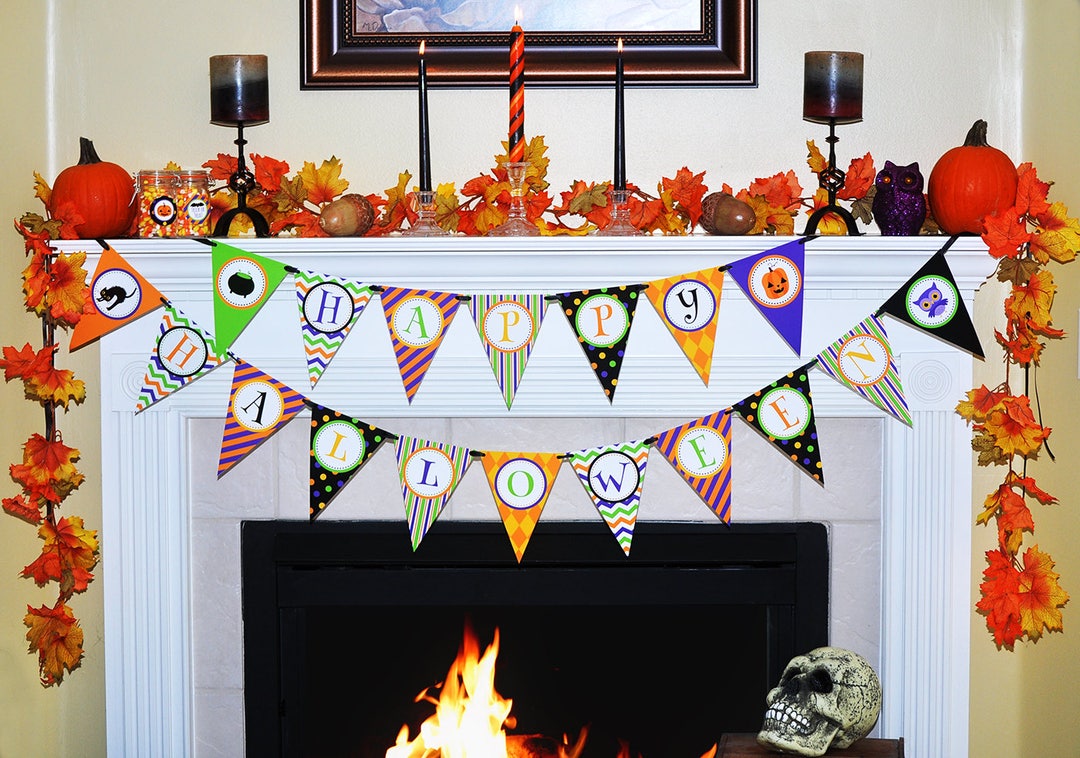Halloween Banner, Happy Halloween Banner, Halloween Printable, Instant ...