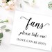 Wedding Program Fan Sign Take A Fan Sign Wedding Fan Sign - Etsy