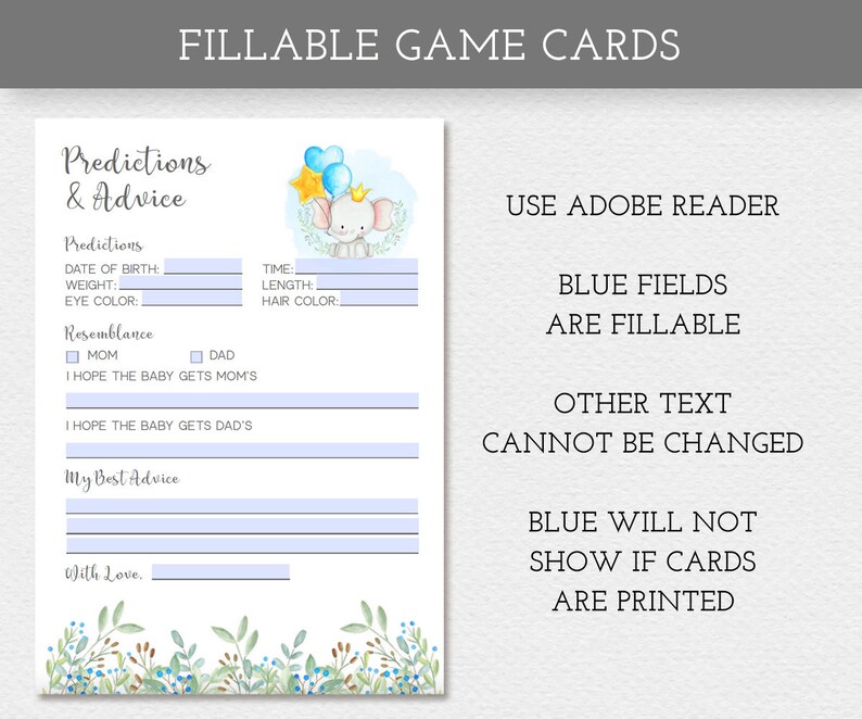 Baby Shower Games Bundle, Baby Shower Games Printable, Virtual Baby ...