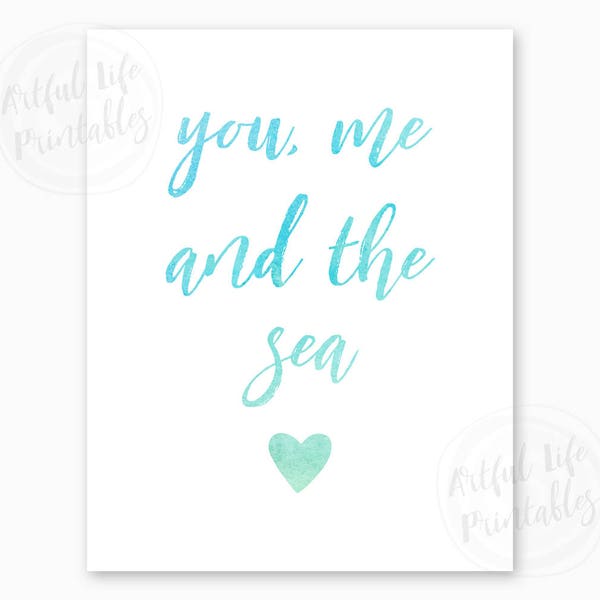 You Me and the Sea - Etsy