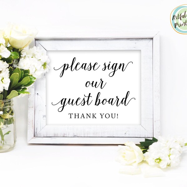 Guest Signing Board - Etsy
