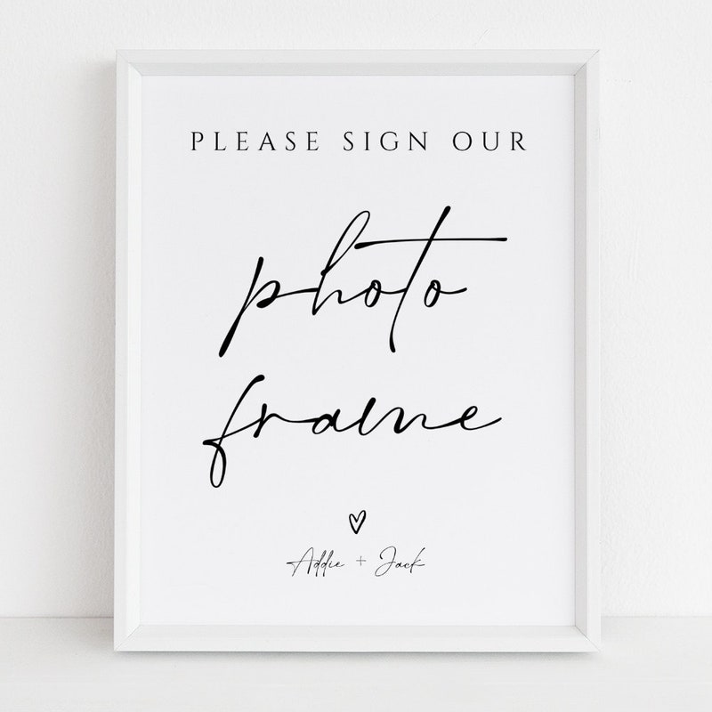 Sign Our Photo Frame - Etsy