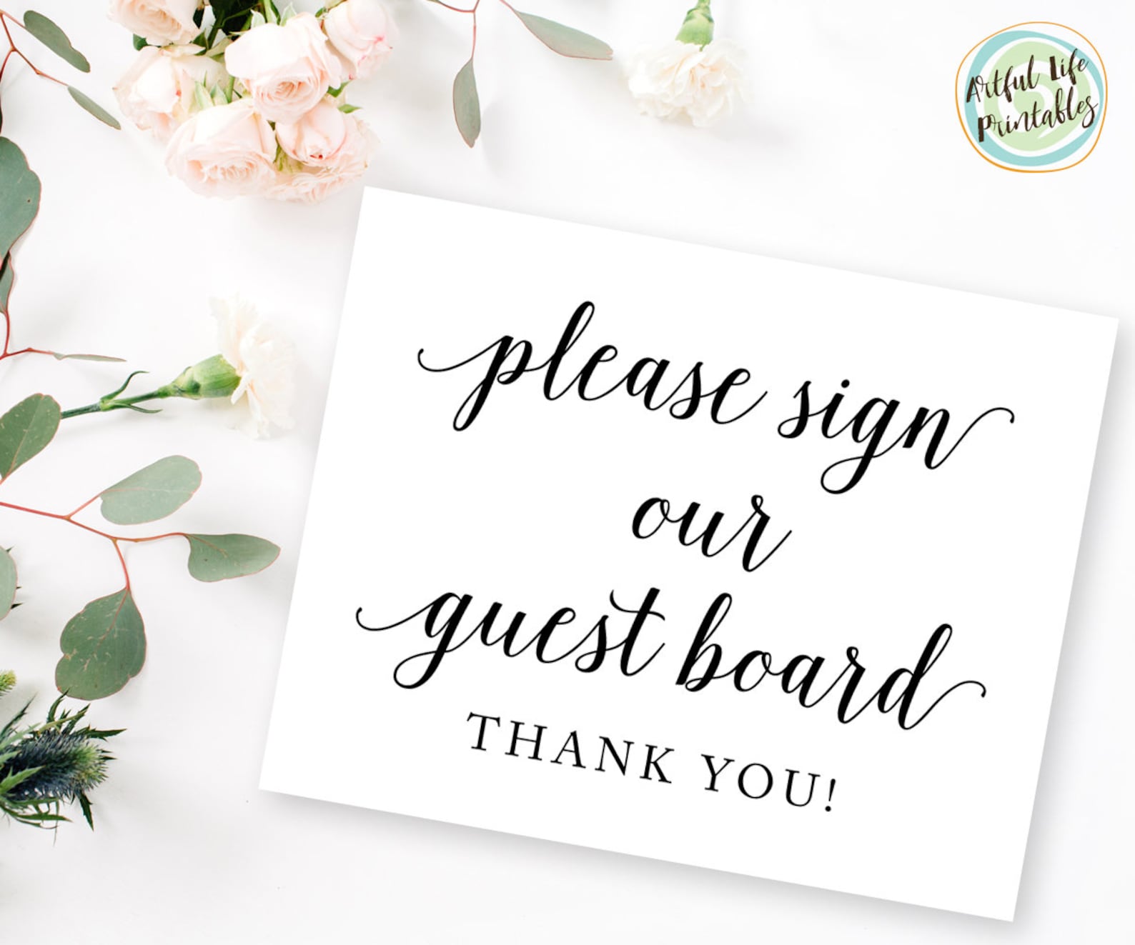 Wedding Guest Board Sign Please Sign Our Guest Board | Etsy