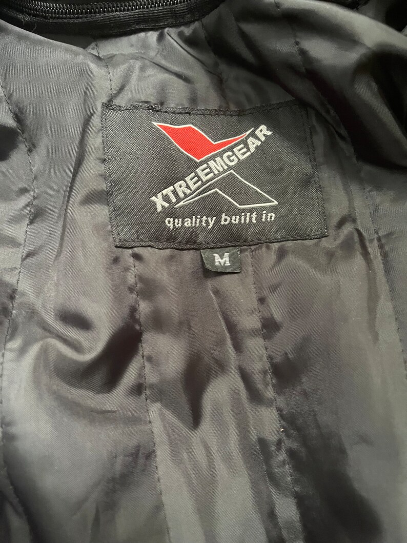 Vintage Leather Jacket Moto Biker Insulated Eagle Tyca Corset Mens ...