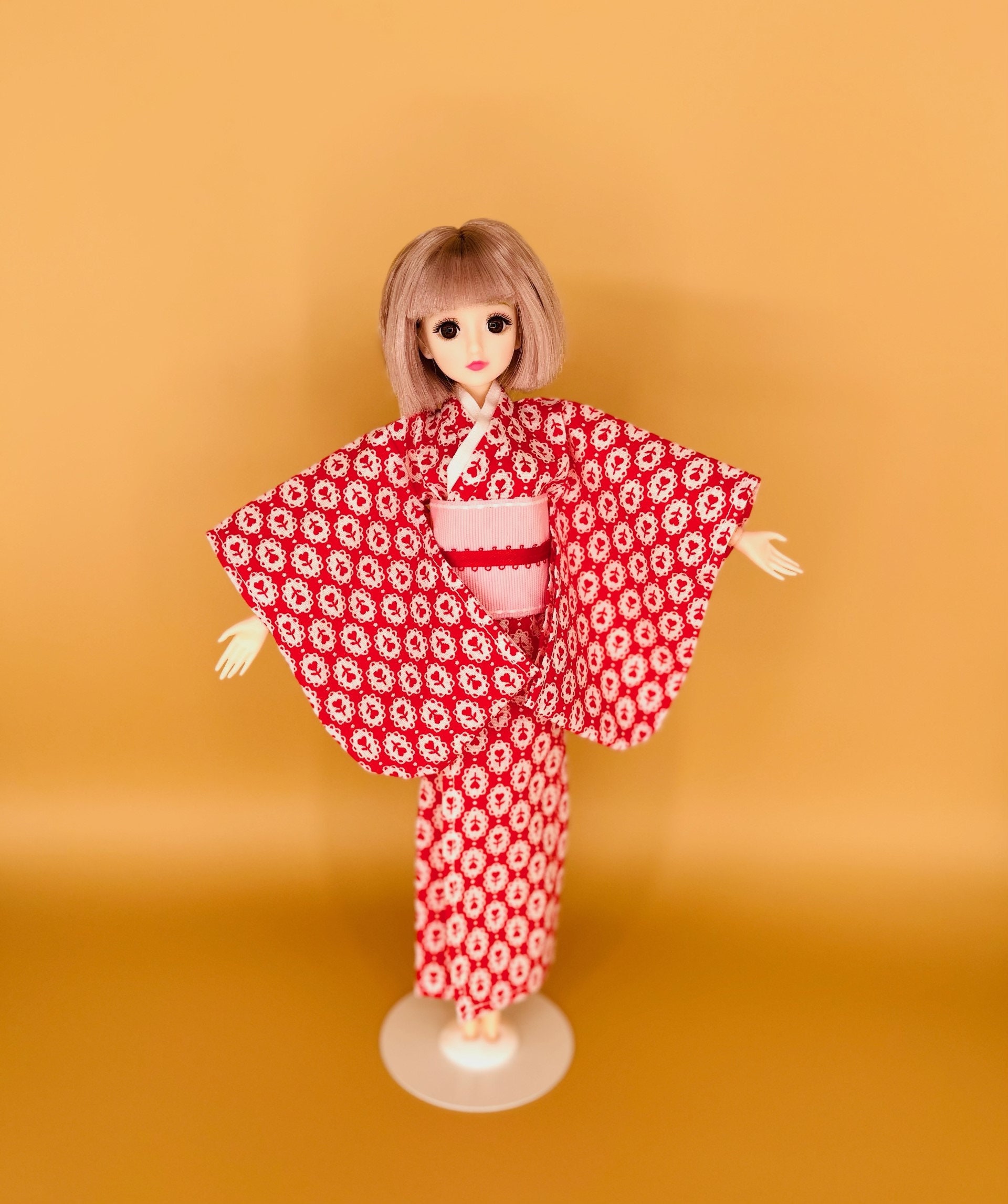 Fashion Doll Japanese Kimono / Yukata for Gift, Handmade Doll Clothes ...