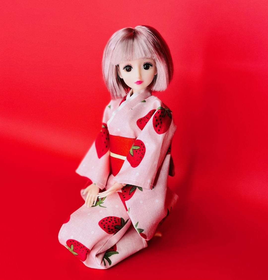 Fashion Doll Japanese Kimono / Yukata for Gift, Doll Handmade Clothes ...