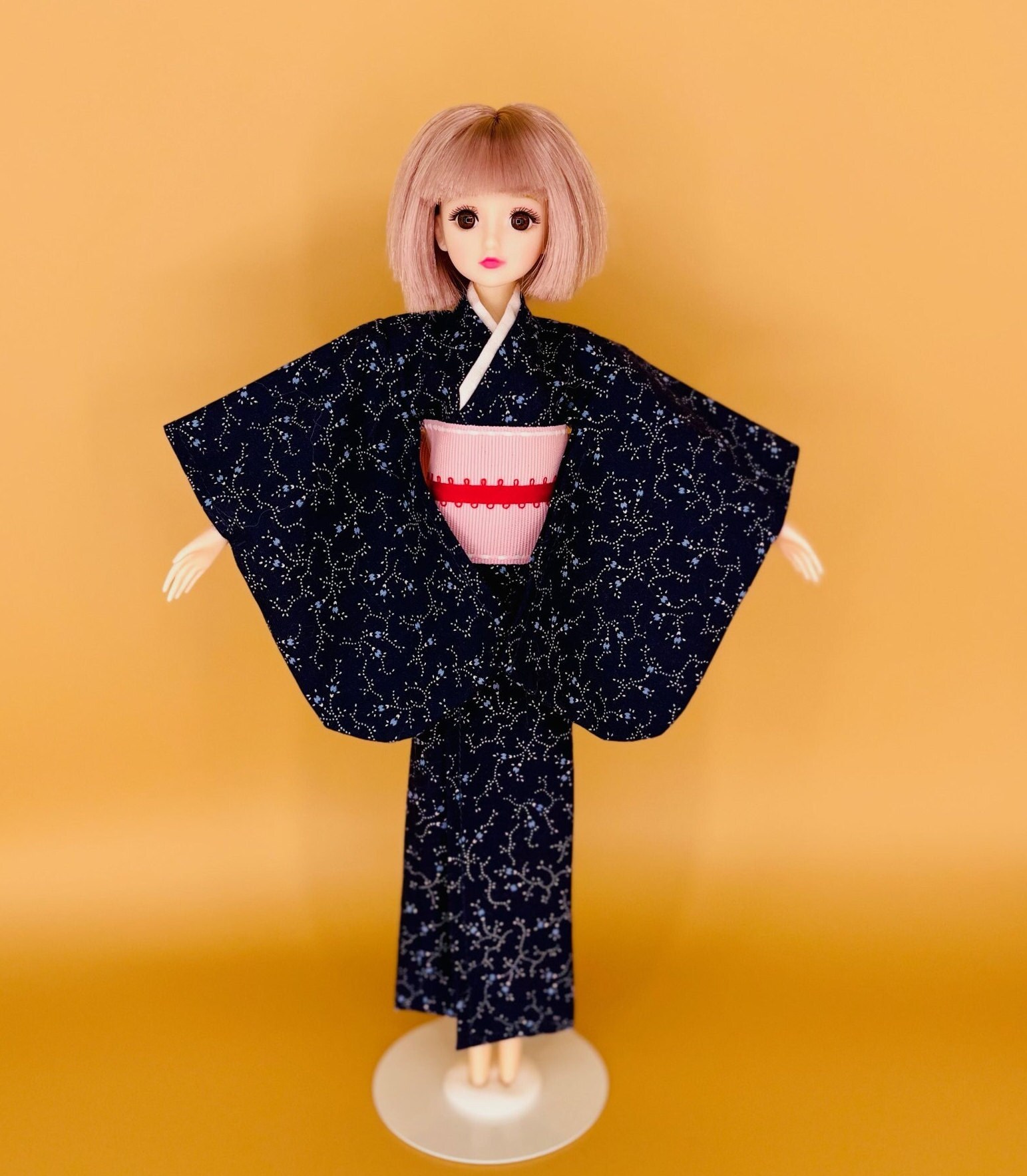 Fashion Doll Japanese Kimono / Yukata for Gift, Handmade Doll Clothes ...