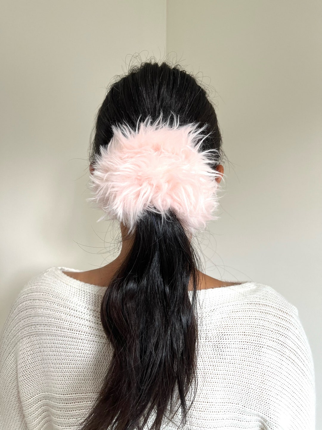 Faux Fur Scranchy Faux Fur Furry Hair Scrunchy Cute Hair - Etsy