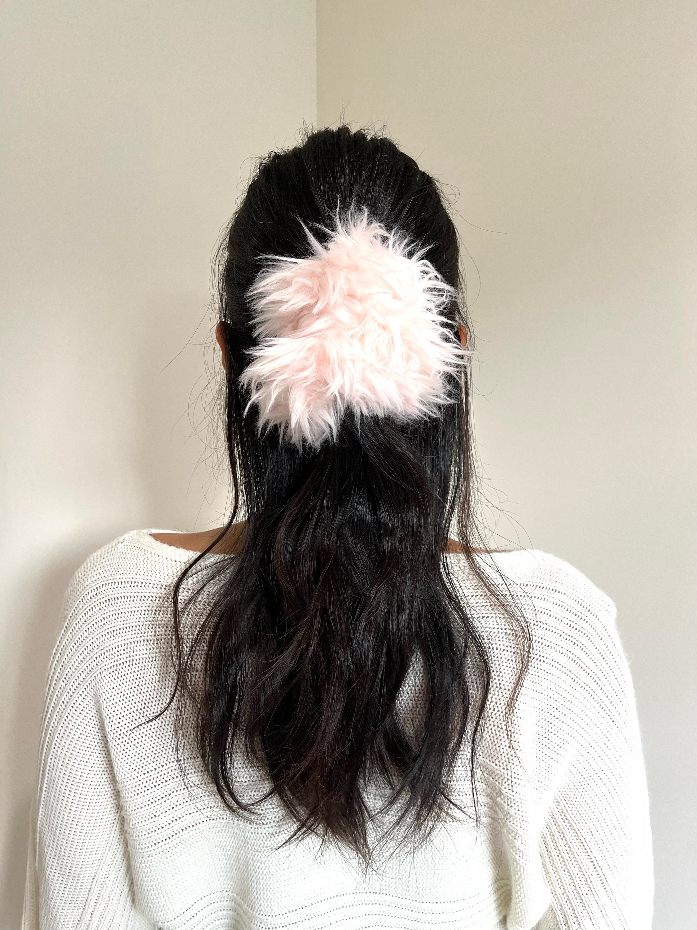 Faux Fur Scranchy Faux Fur Furry Hair Scrunchy Cute Hair - Etsy
