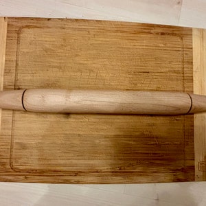 Wooden Rolling Pin French Rolling Pin Hand Turned Maple Rolling Pin ...