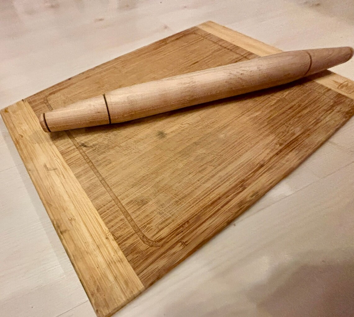 Wooden Rolling Pin French Rolling Pin Hand Turned Maple Rolling Pin ...