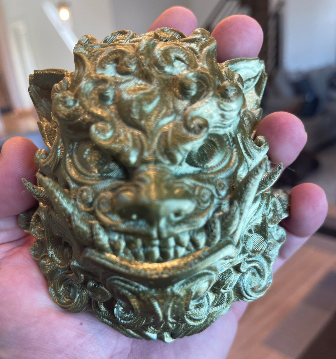 Foo Lion 3D Printed Wall Sculpture - Etsy