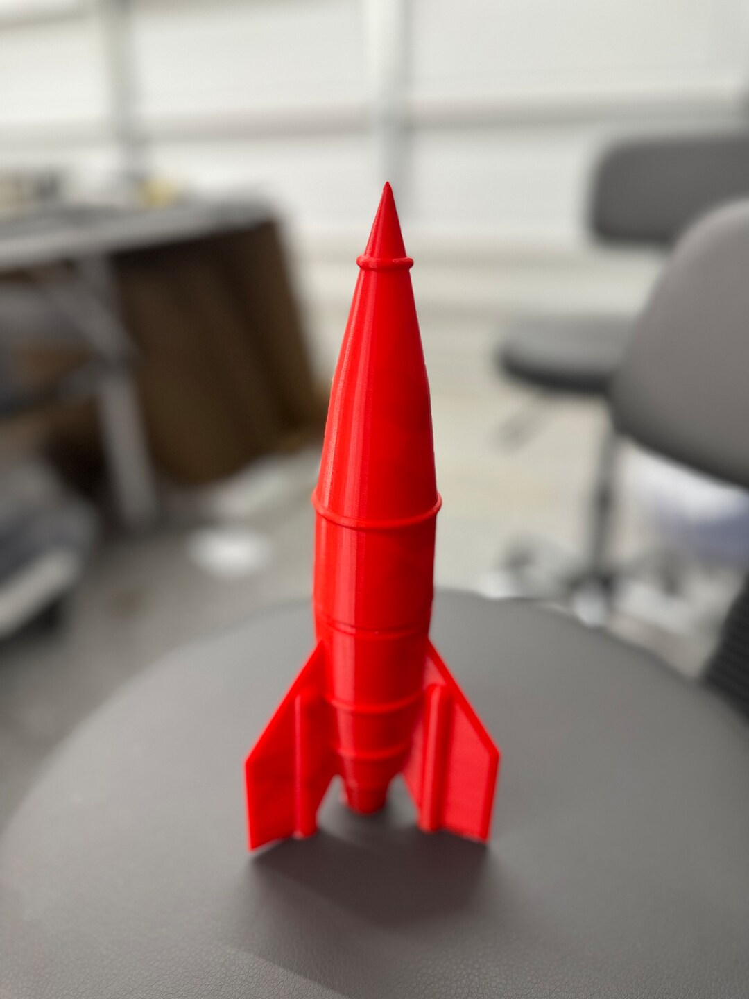 3D Printed Rocket Ship – Retro Space Desk Toy or Cake Topper - Etsy