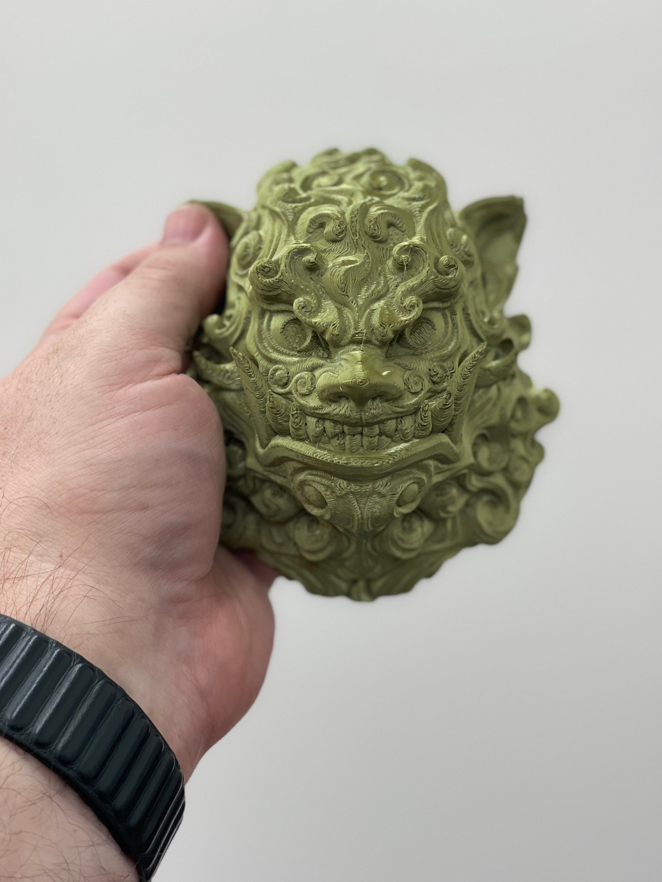 Foo Lion 3D Printed Wall Sculpture - Etsy