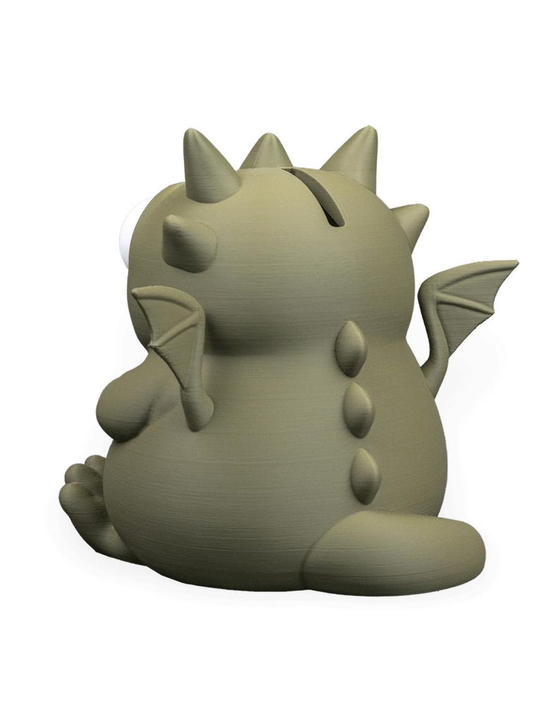 Cashling Dragon Coin Bank - 3D Printed Dragon Piggy Bank | Savings ...