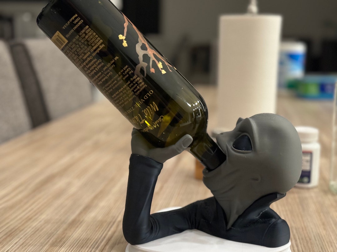 Alien Wine Bottle Holder - 3D Printed in Multiple Colors - Etsy