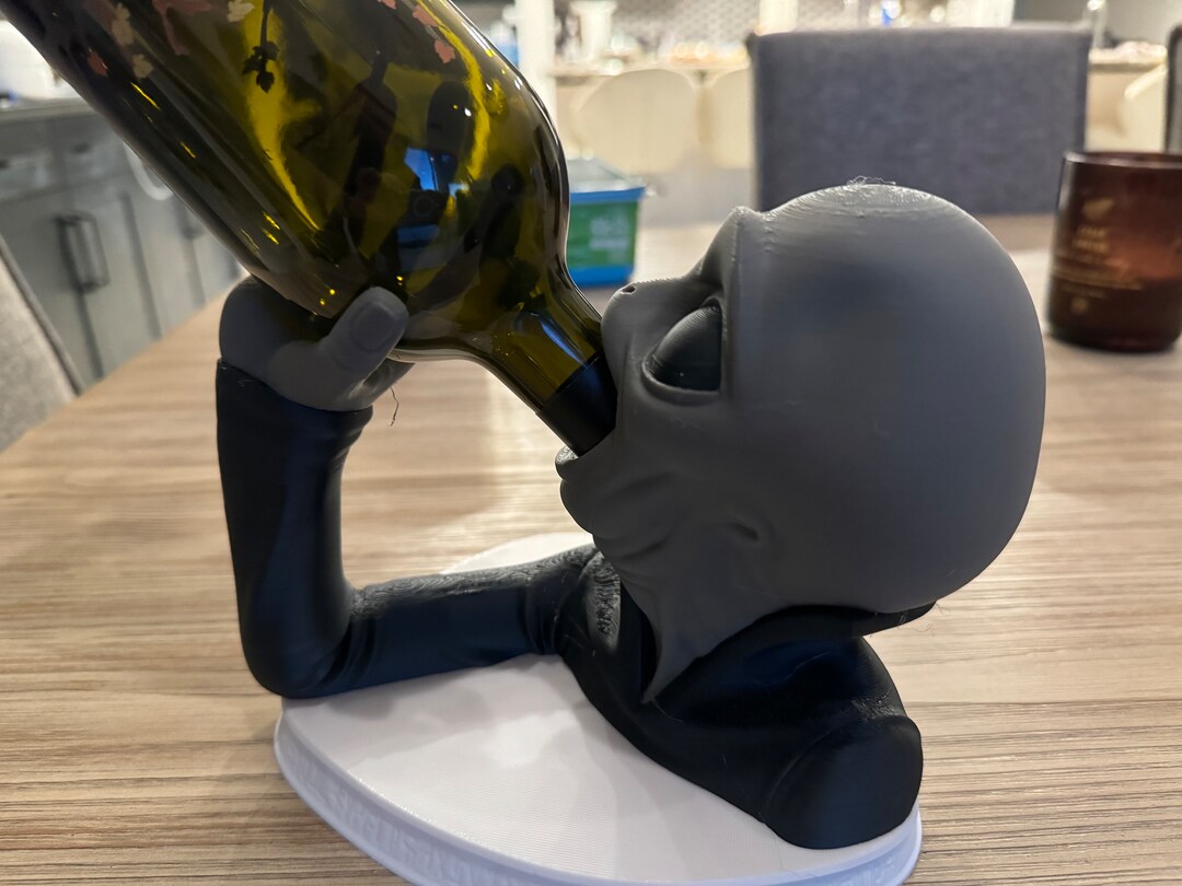 Alien Wine Bottle Holder 3D Printed in Multiple Colors - Etsy