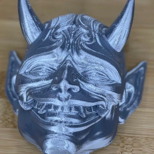 Oni- Devil - 3D Printed Desk or Wall Sculpture - Etsy
