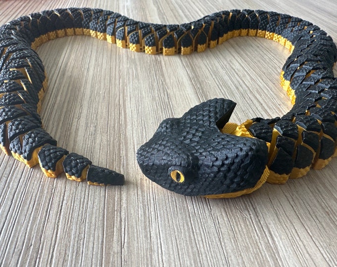 Articulated Bush Viper Toy Dragon Snake - Etsy