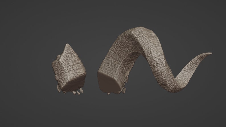 Detailed Tiefling Horns (STL) (high Poly) - Etsy