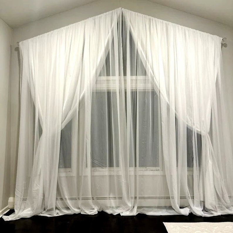 Angled Curtains for Vault Apex Ceiling. Any Fabric Color One - Etsy