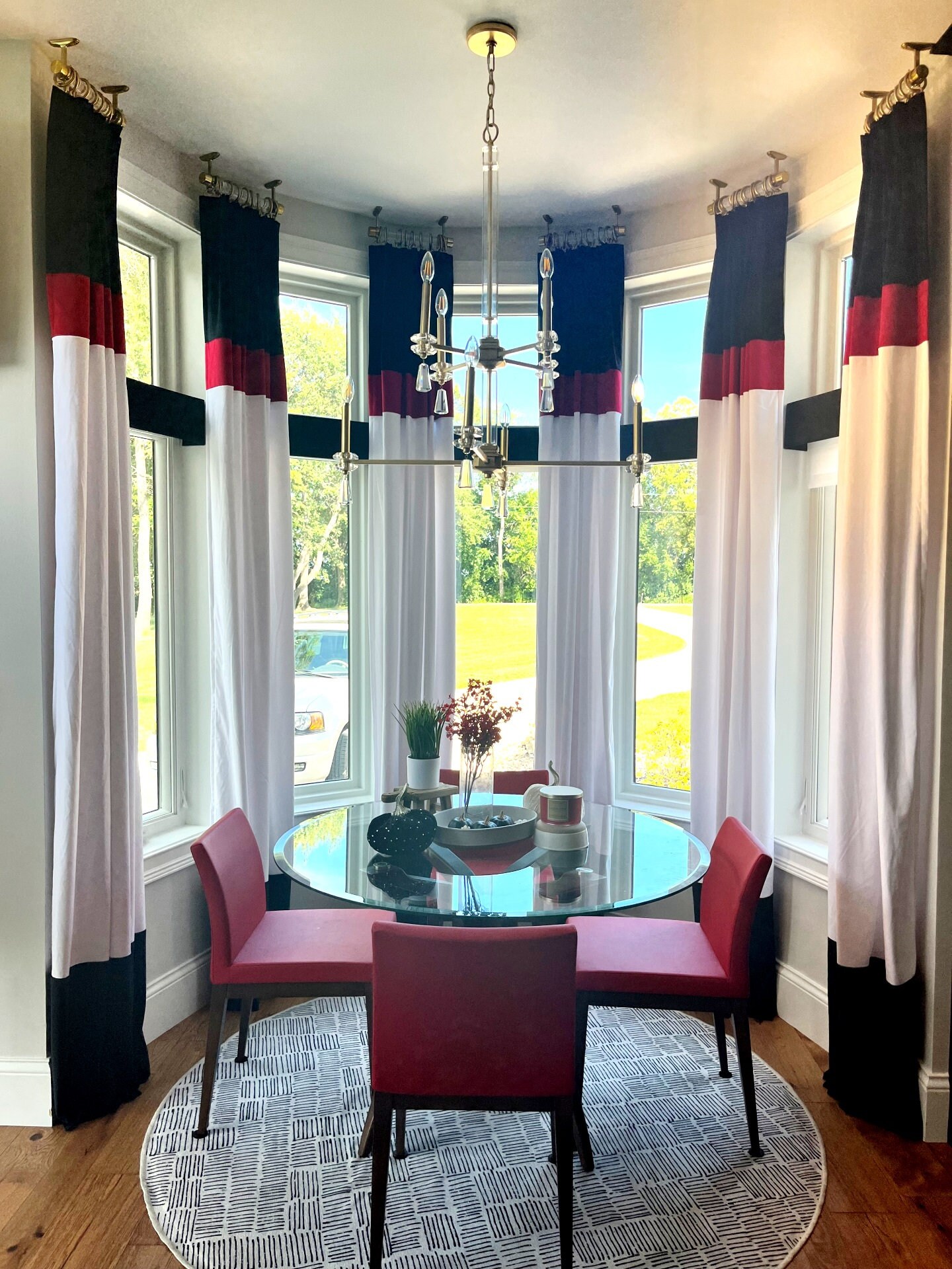 Extra Long Custom Curtains Block of Three Colors 8-24 Ft (1 Panel) Any ...