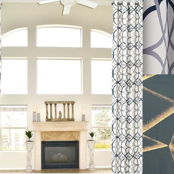 Extra Long Curtains - Etsy