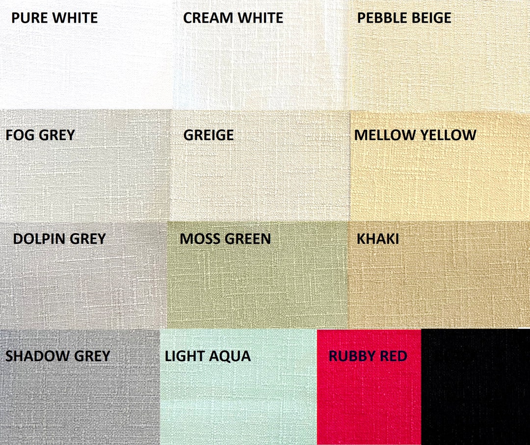 Polyester Look Like Linen Curtains. 8-30 Ft Long. 50 or 100" Wide ...