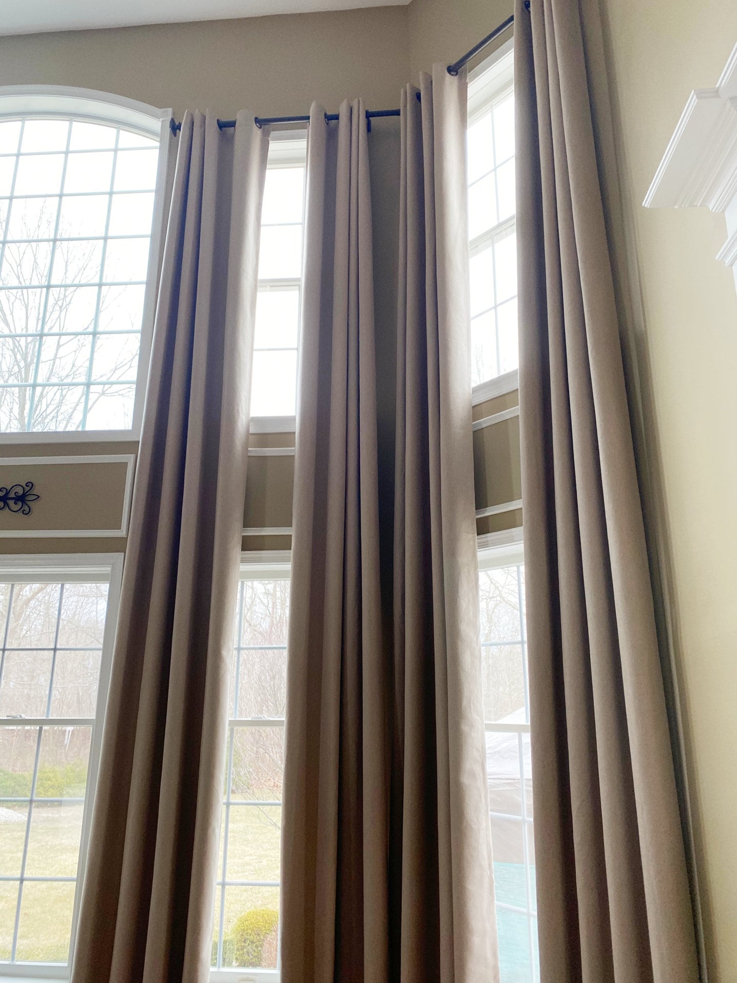 100 % Blackout Extra Long Linen Curtains Custom Made 9-24 Feet - Etsy UK