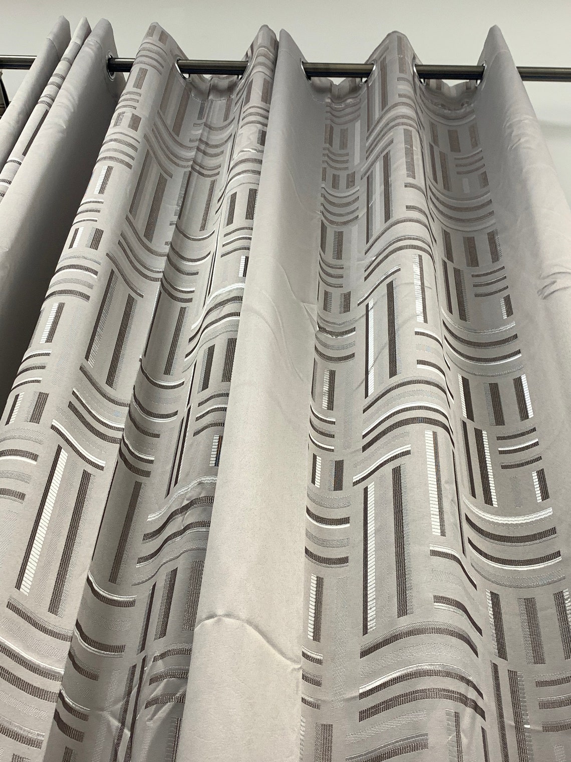 Extra Long Jacquard With Patterns Curtains 10-20 Ft Drapes - Etsy