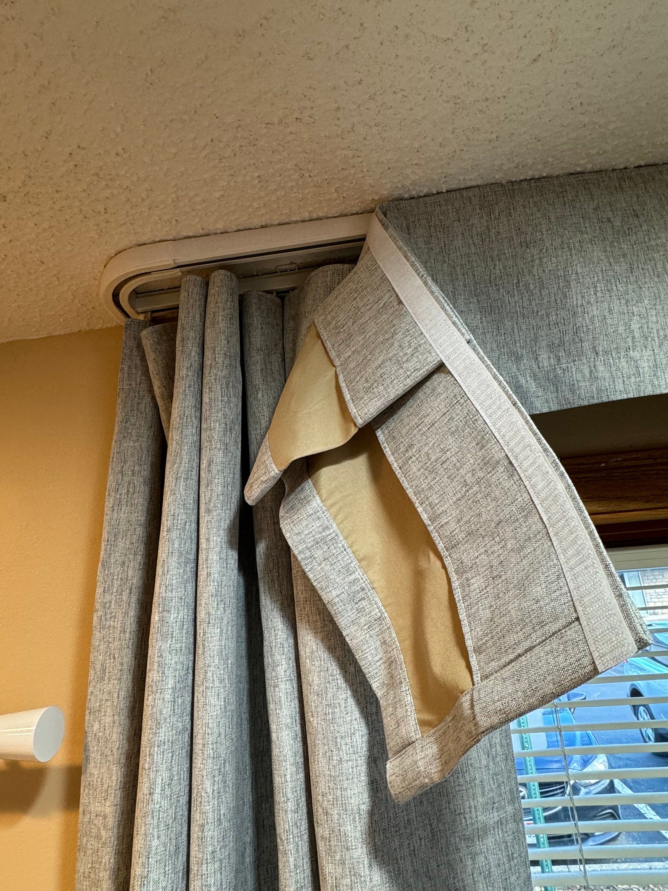 Total Blackout Cornice / Valance , Any Color, Any Fabric, Any Size ...