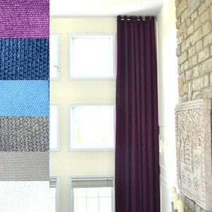 Extra Long Faux Velvet Curtain (1 Panel) With Grommet Top 8-24 Ft Long ...