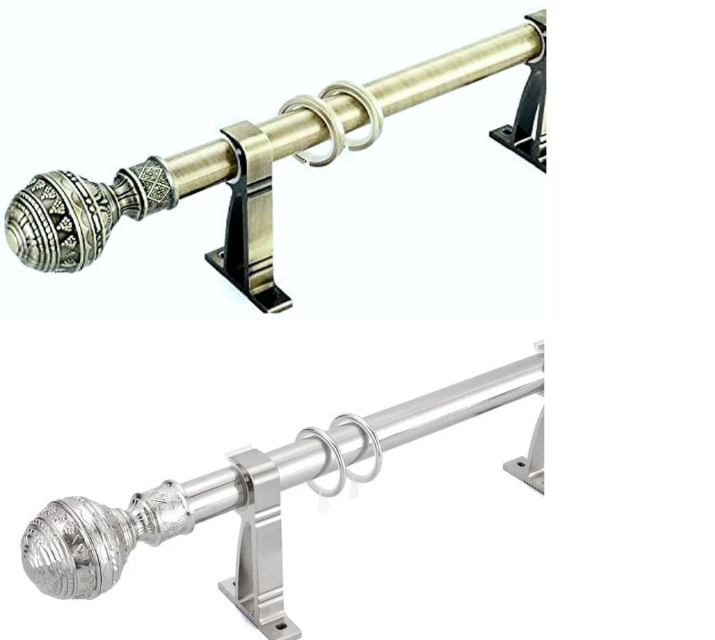 Heavy Duty Aluminum Curtain Rod 1 Diameter Custom Made - Etsy