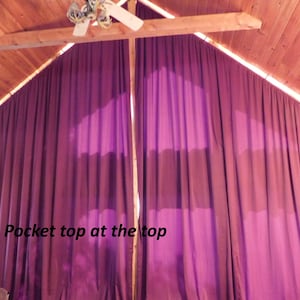 Angled Curtains for Vault Apex Ceiling. Any Fabric Color. Custom Made ...