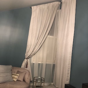 Angled Curtains for Vault Apex Ceiling. Any Fabric Color. Custom Made ...