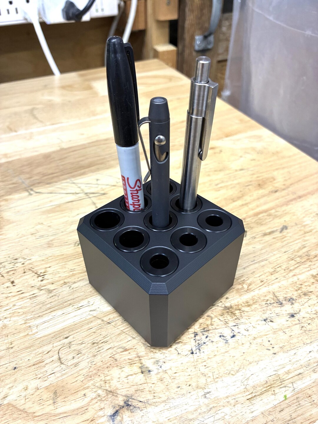 Graphite Black Cerakoted 3x3 Aluminum Pen Holder - Etsy