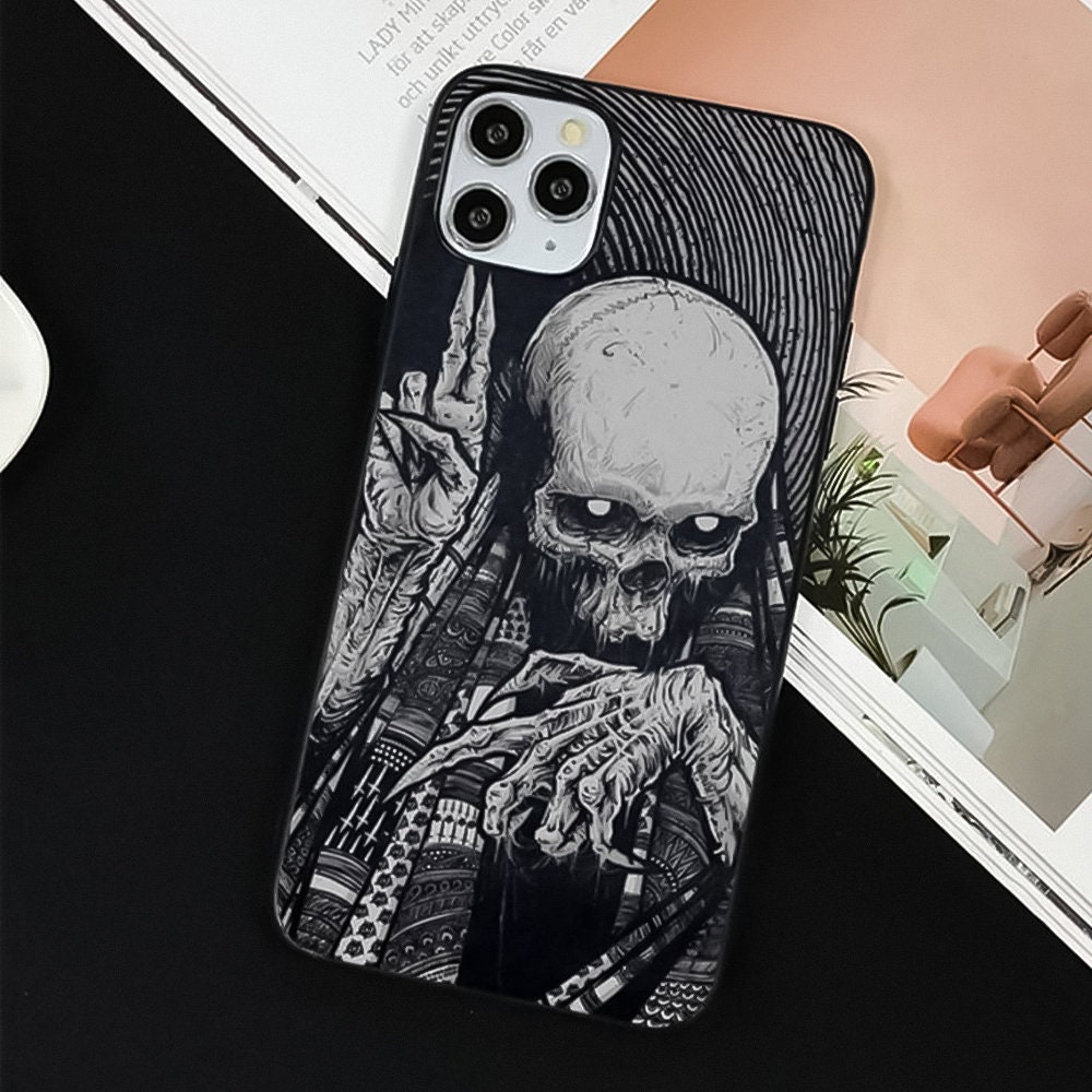 Electronics Cases Phone Cases Gothic girl horror skeleton iPhone case ...