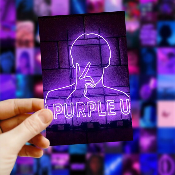 Digital Prints Prints Wall Collage Kit 50 Pieces Purple Photo Collage ...