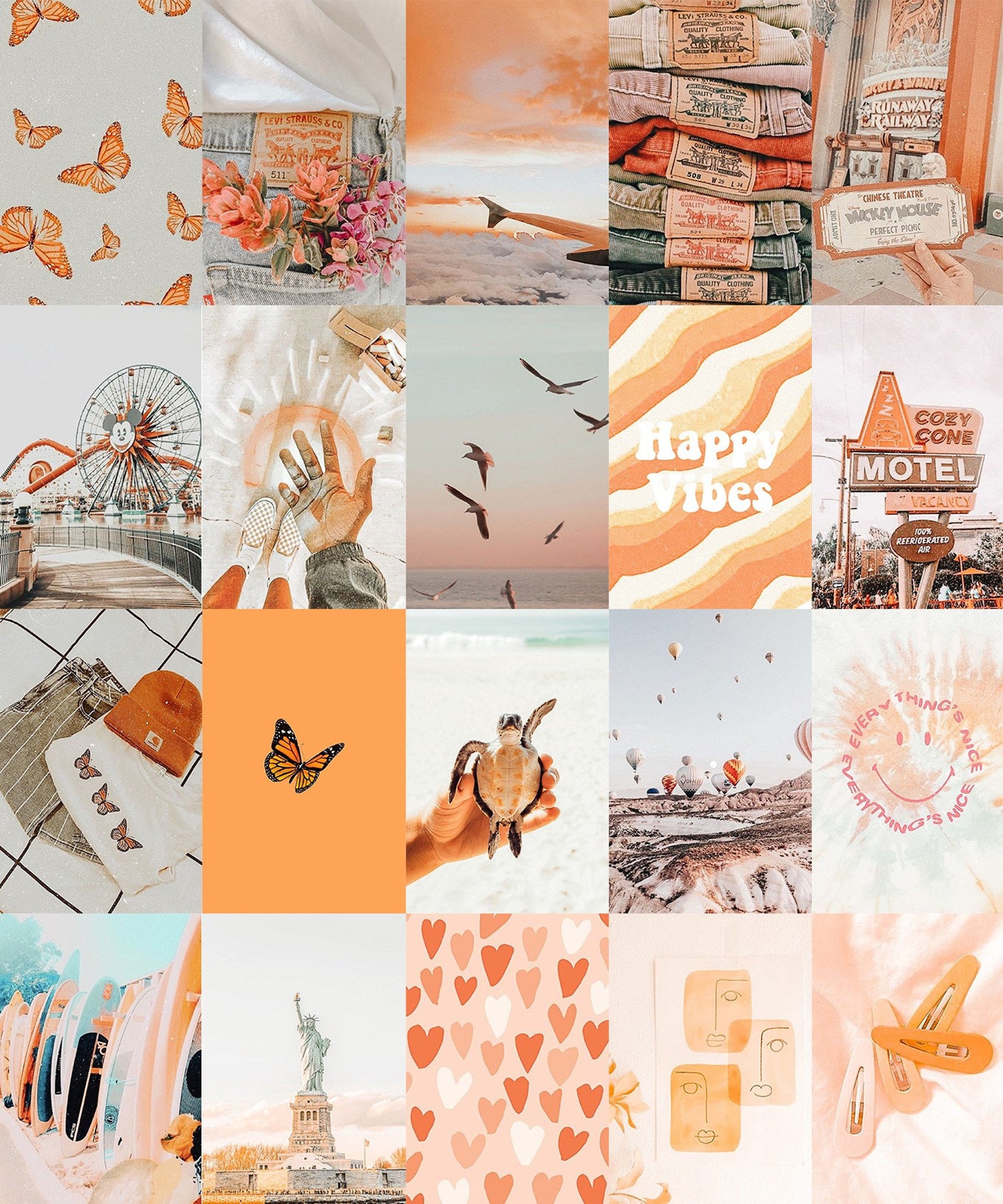 Boho Dreamy Wall Collage Kit DIGITAL DOWNLOAD V2 Boujee Wall - Etsy