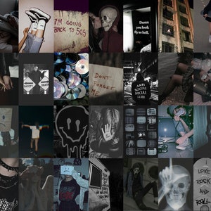 PHOTO COLLAGE KIT Grunge Wall Collage Kit Dark Collage Wall Kit Dark ...