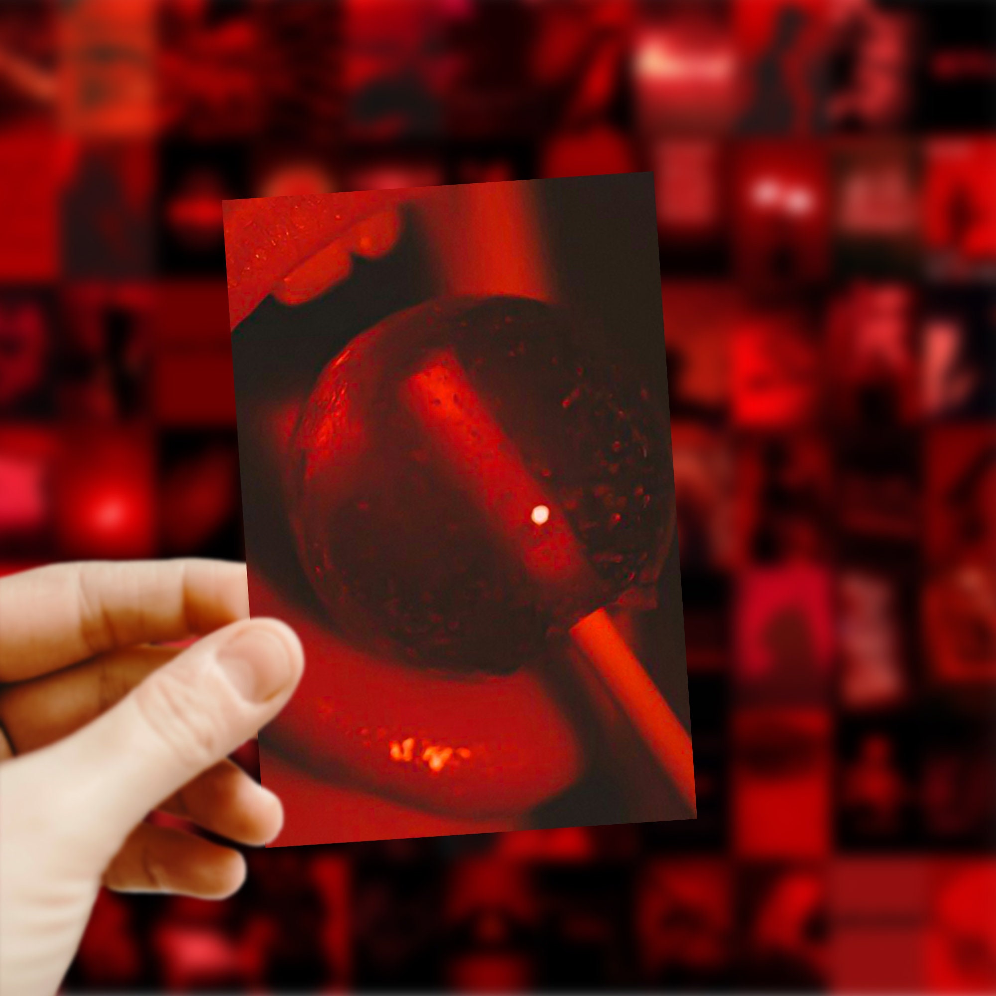 Dark Red Collage Kit Red WALL COLLAGE Grunge Picture Collage - Etsy ...