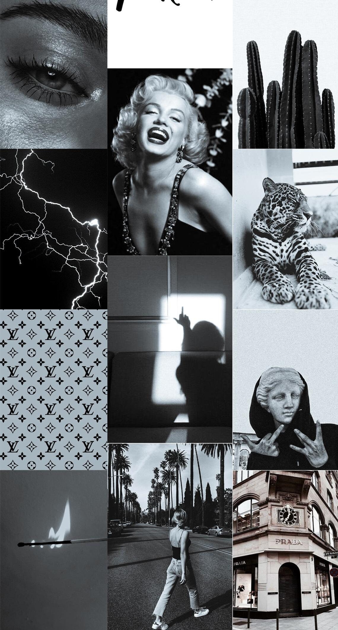 Soft Black and White Wall Collage Kit Vintage Black Photo - Etsy UK