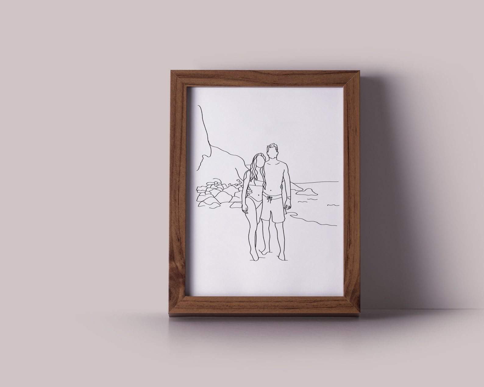 Custom Line Drawing of Honeymoon, Custom Portrait, Line Art, Sketches ...