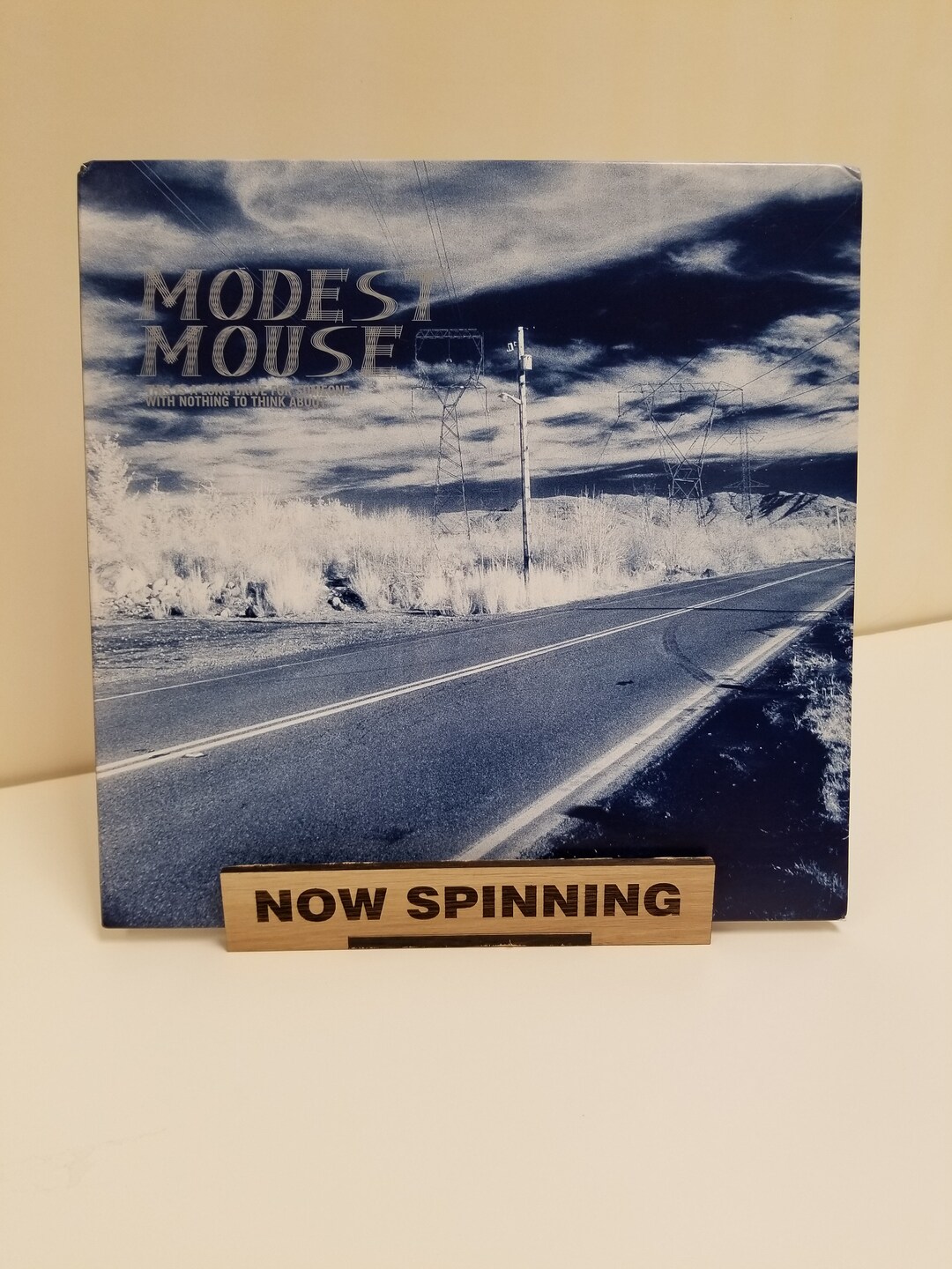 Now Spinning Display Stand Vinyl Record Table Top Display Stand - Etsy UK