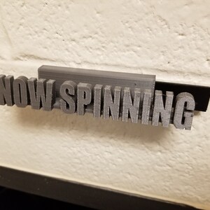 Now Spinning Display Stand | Wall Mount | Vinyl Record Display Stand - Etsy