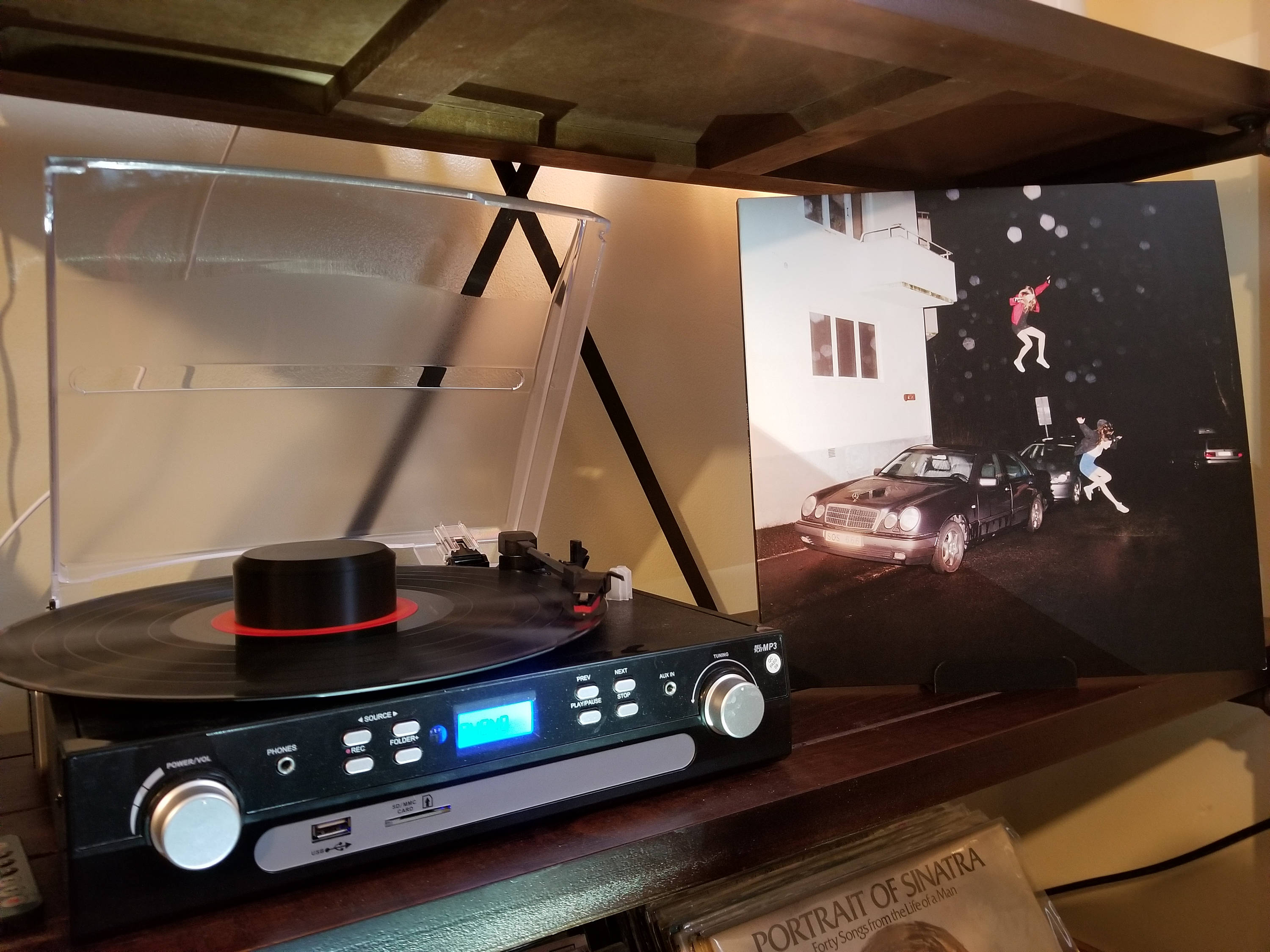 Vinyl Record Display Stand Now Playing Display Stand Free - Etsy