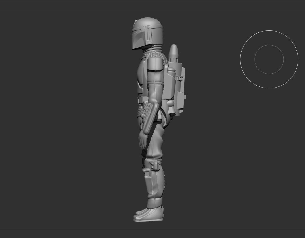 3D Printable Life Sized Action Figure Inspired by Vintage Boba Fett - Etsy